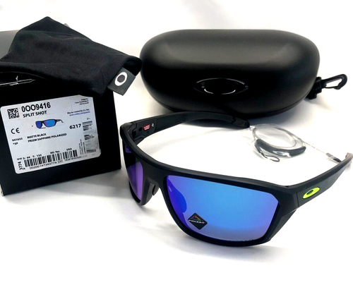 OAKLEY SPLIT SHOT SUNGLASSES Black Blue Dot Camo Prizm Sapphire ...