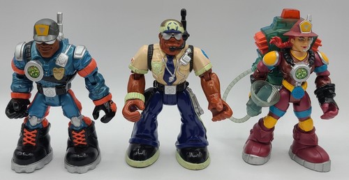 Vintage Rescue Heroes Mattel Fisher Price Action Figures Toy 1999-2000 ...