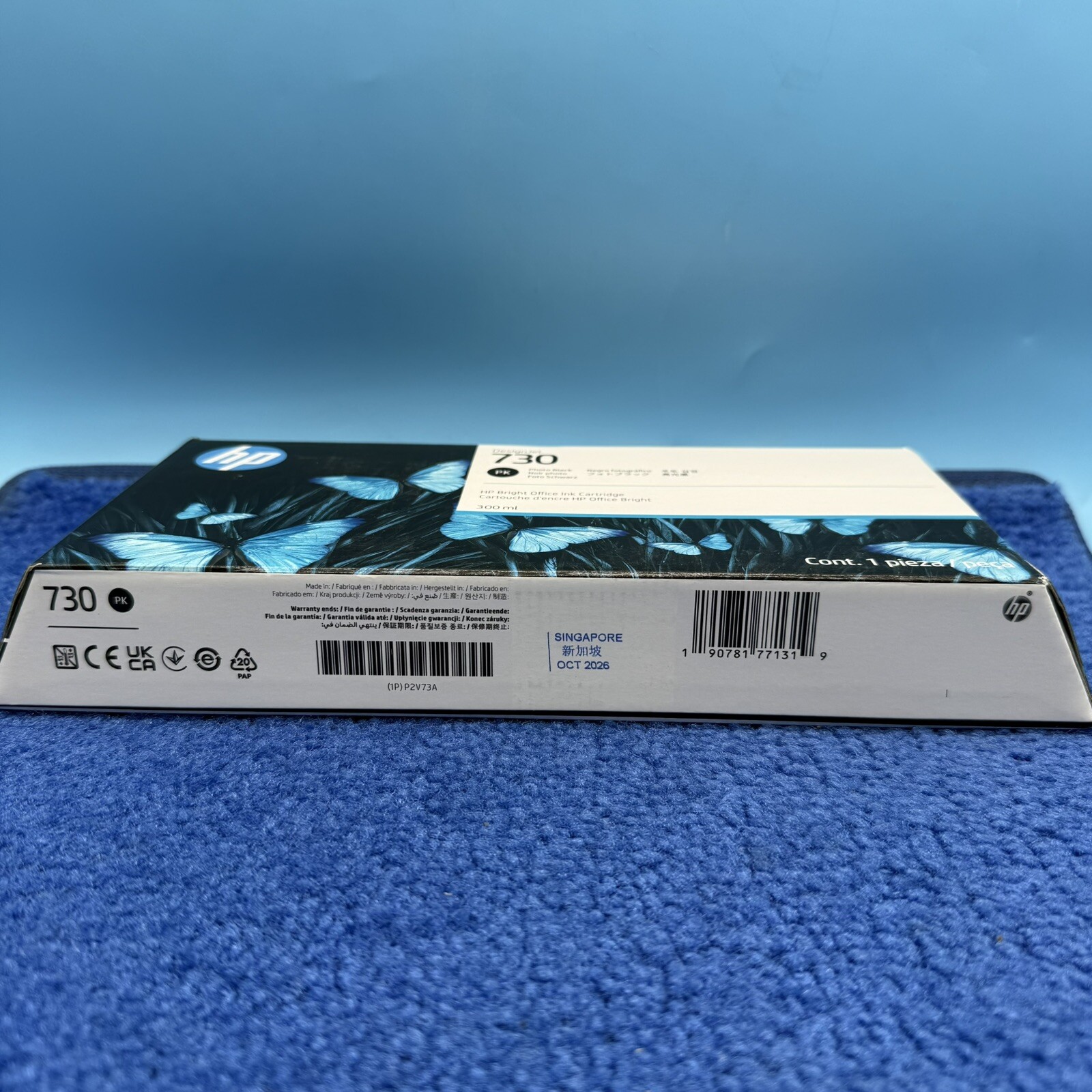 HP 730 Black Ink Cartridge - P2V73A for sale online | eBay