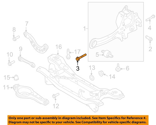 FORD OEM 12-19 C-Max Suspension Components-Lateral Arm Bolt W715486S442 ...