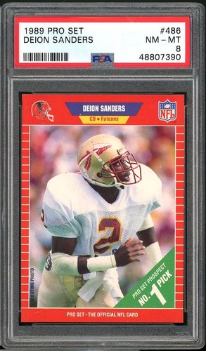 Deion Sanders Rookie Card 1989 Pro Set #486 PSA 8 | eBay