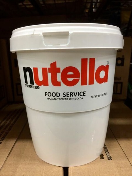 Ferrero Nutella Chocolate Hazelnut Spread HUGE Bucket Tub 3kg / 6.6lb ...
