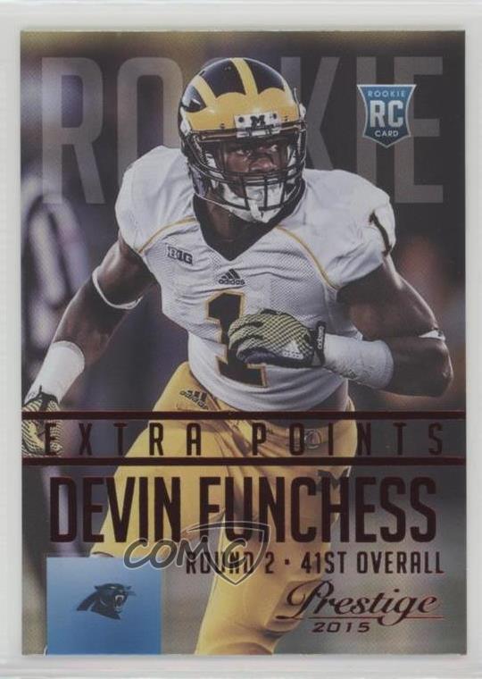 2015 Panini Prestige Rookie Extra Points Red Devin Funchess #230 Rookie ...