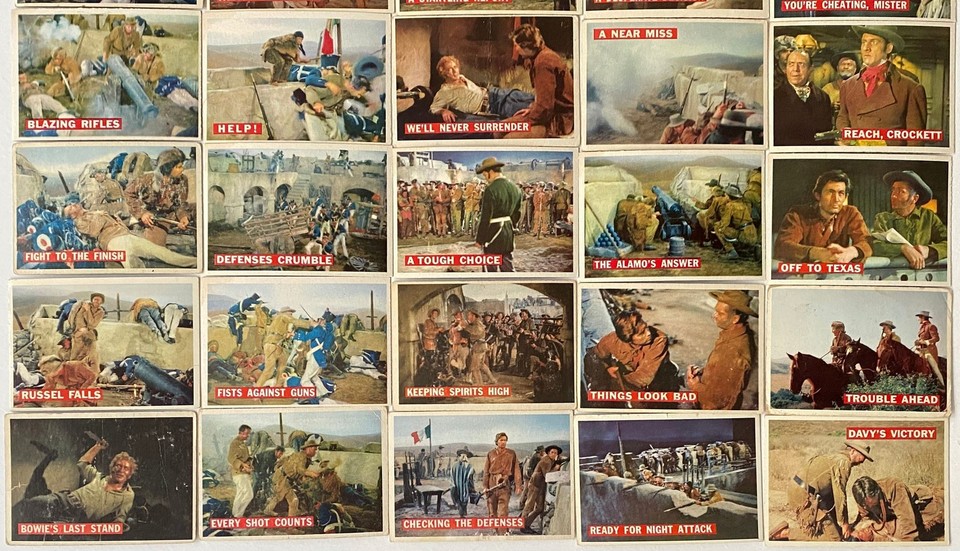 1956 Davy Crockett Series 1 Orange Back Trading Card Set of 80 Cards ...