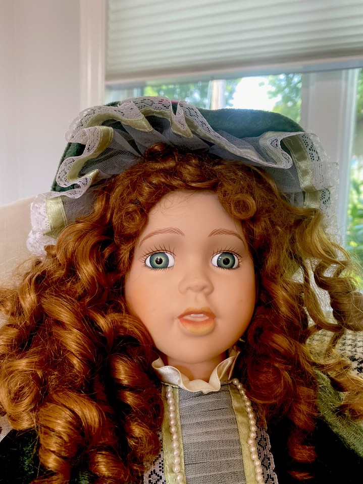 Vintage Beautiful Porcelain/Sewn Doll “18 Tall | eBay