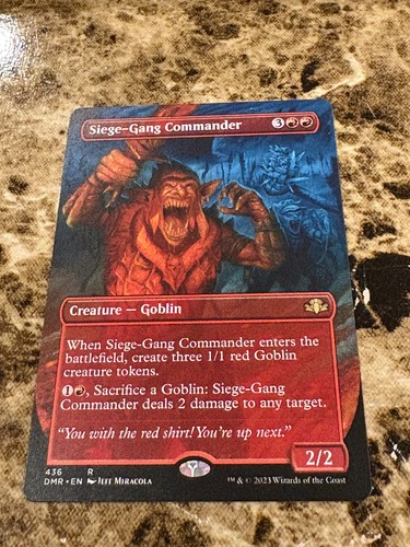 SIEGE-GANG COMMANDER Magic the Gathering MTG Dominaria Remastered ...