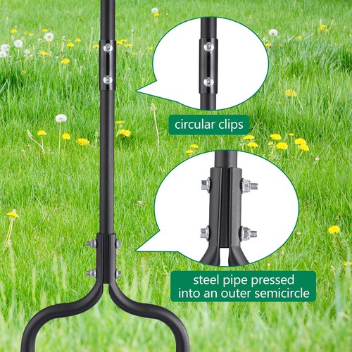 Lawn Aerator Coring Tool with Soil Collector, 3 Core Tines Yard Grass ...