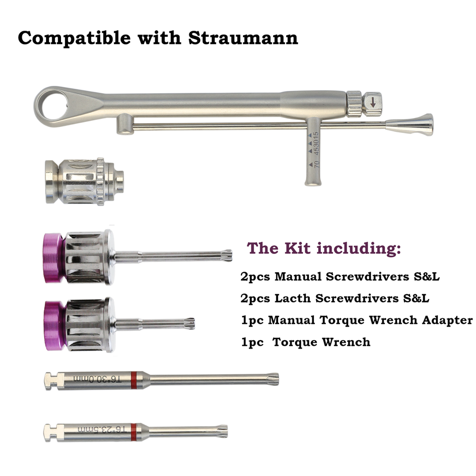 Implant Straumann SCS Screwdriver Drivers Hand Torque Wrench Ratchet ...