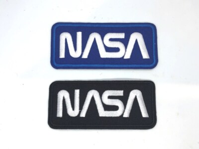 NASA Worm embroidered Patch iron/sew on 4x1.75 inches | eBay