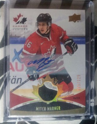 2016 UD Canada World Juniors Mitch Marner Patch Autograph #'ed 5/125 | eBay