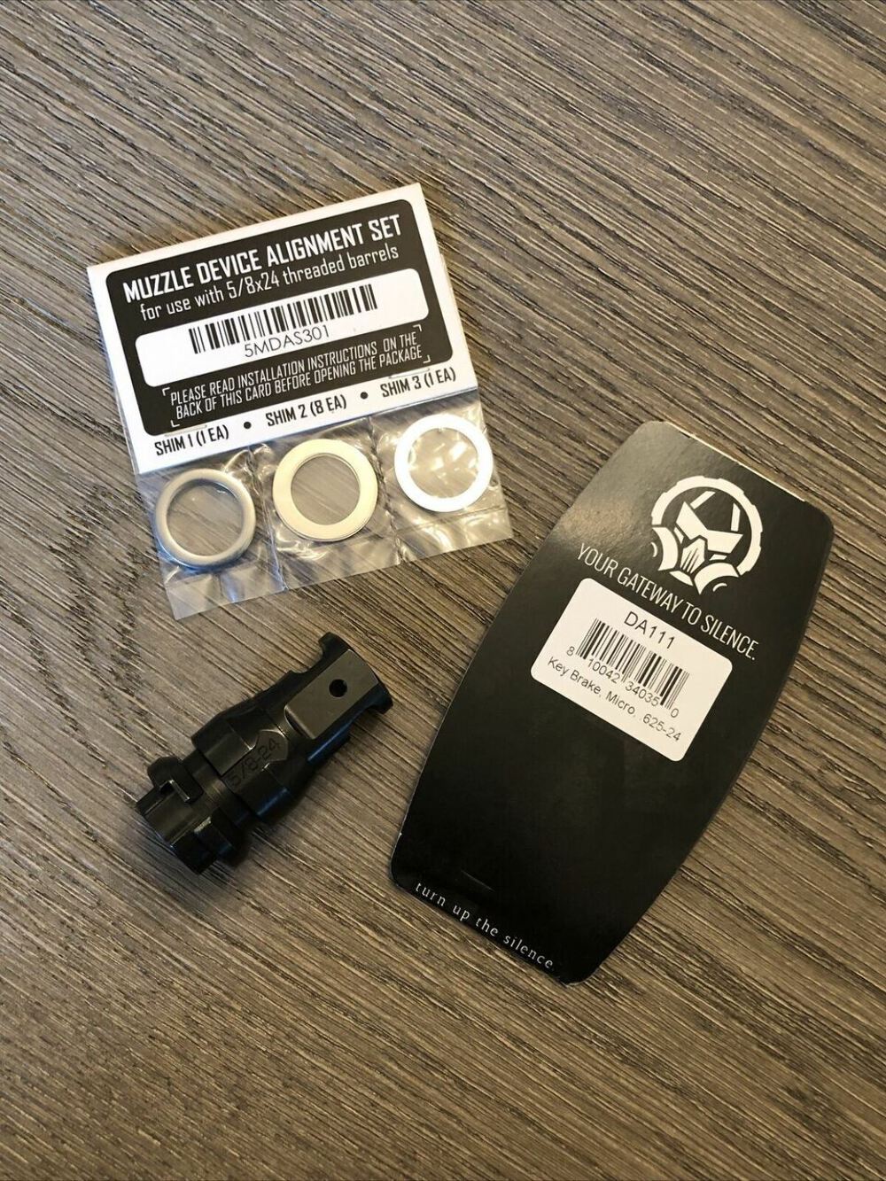 Dead Air Armament Key micro Muzzle Brake 5/8 x 24 DA111 .38 Bore SAME ...