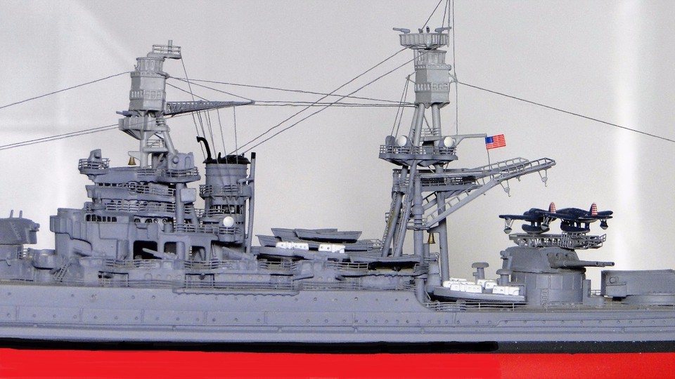 Battleship WW2 USS Arizona Dec 7 1941 Metal Hull Model Pearl Harbor ...