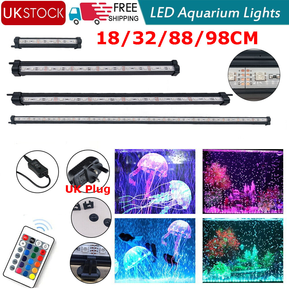 Aquarium LED Lights Fish Tank RGB 5050 Submersible Strip Lights Bar ...