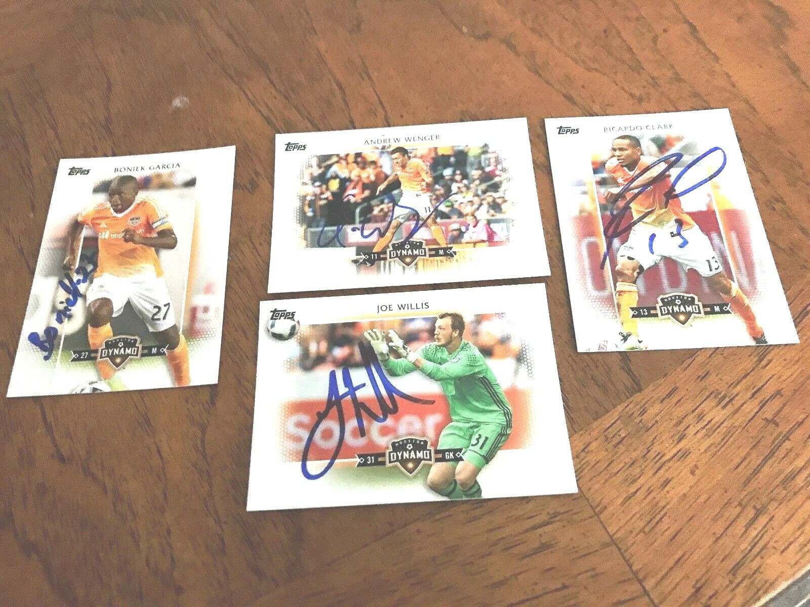 Houston Dynamo 2017 TOPPS MLS SIGNED TEAM SET all cards from Current ...