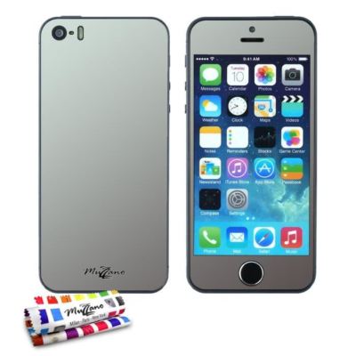 STICKER AUTOCOLLANT iPHONE 5 5S SE DESIGN MAT 3D GRIS FULLBODY | eBay