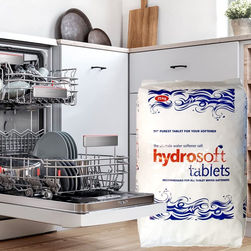 25kg Hydrosoft Water Softener Salt Tablets | High Purity 99.9% FCC Food ...