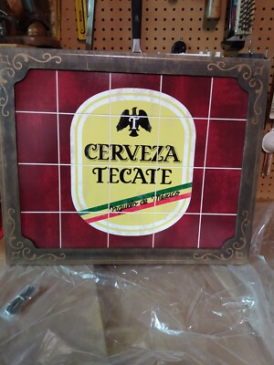 Tecate Mexico Cerveza Wood Frame Bar Beer Sign Nostalgic | eBay