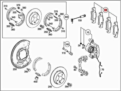 Genuine MERCEDES BBDC A207 C204 C207 Ts disk brake pad 0074208520 | eBay