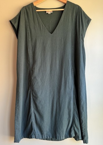 REFINITY City Chic Linen Blend Dress Sz Medium | Oversized Minimalist ...