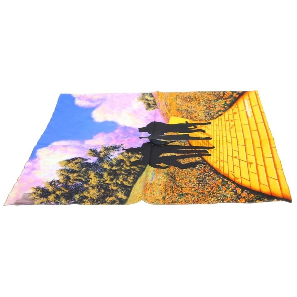 LOUIS VUITTON Wizard of Oz Bandana Scarf Floral Orange x Black Mp2323 ...
