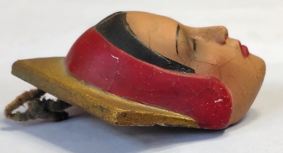 Authentic DOROTHY MARGOT MASK 3.5" Hand-Painted Composition & Original ...