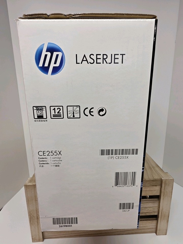HP CE255XD Black Toner Cartridge OEM Genuine 55X CE255X LaserJet P3015 ...