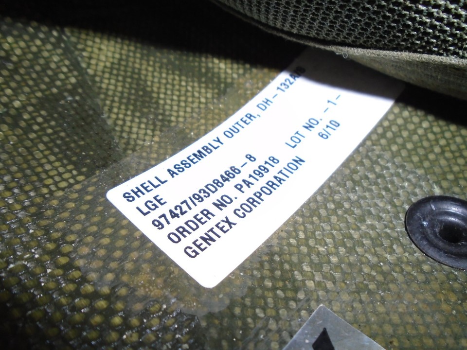 Gentex CVC Combat Vehicle Crewman Helmet Black w/ Liner Size Large | eBay