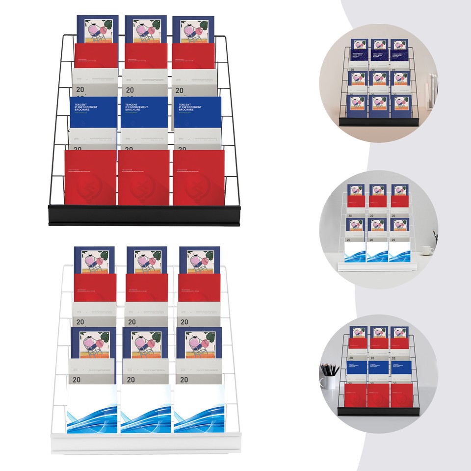 6 Tier Wire Countertop Rack Comic Book Rack Book Display Stand For ...