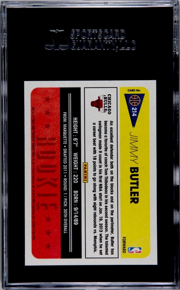 2012-2013 Panini Past Present #214 Jimmy Butler SGC 10 GEM MINT RC | eBay
