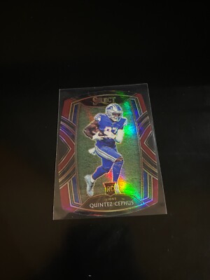 Quintez Cephus 2020 Club Level Maroon Prizm Die Cut Football Card Lions ...