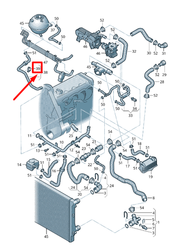 PORSCHE 95B Coolant Hose Bracket 1K0121093AQ 1K0.121.093.AQ NEW GENUINE ...