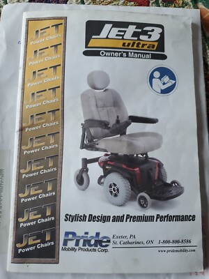Pride Jet 3 Ultra Mobility Power Wheel Chair with charging cable | eBay