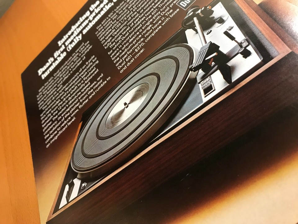 ORIGINAL UNITED AUDIO DUAL 601 TURNTABLE SALES BROCHURE D200 | eBay