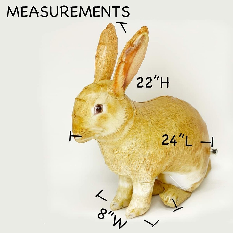 Jet Creations Bunny Rabbit Inflatable Birthday Party Pet Air Stuffed ...