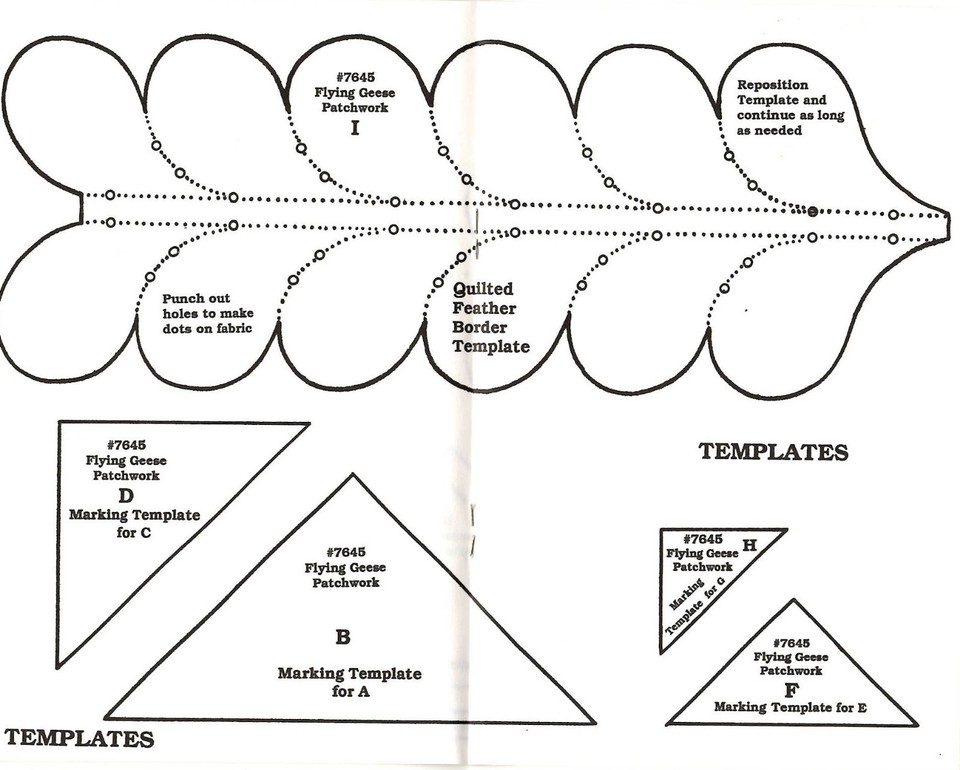 Simplicity Quilt Pattern Book FLYING GEESE PATCHWORK 7645 Shirley ...