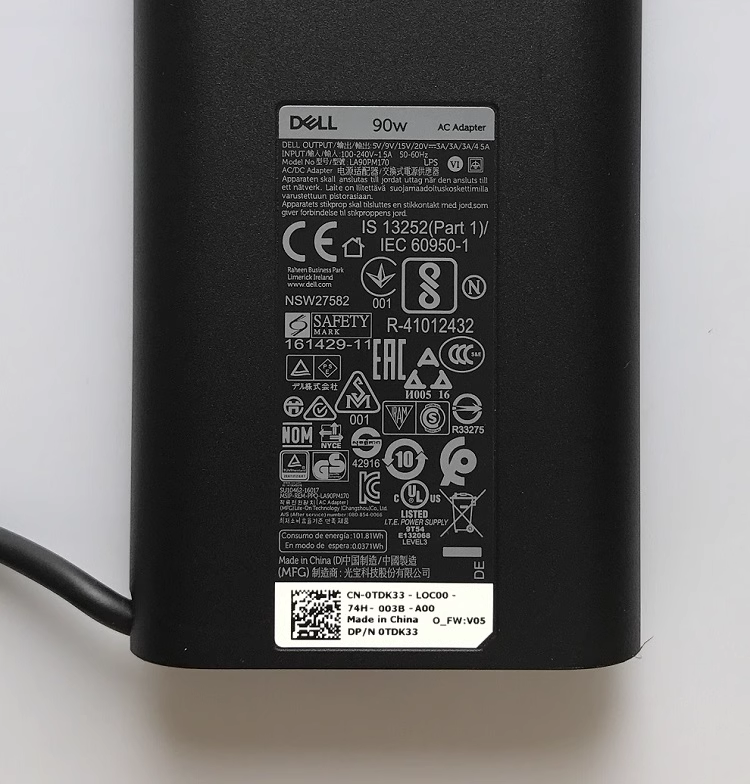 New Genuine 90W USB-C Type C AC Adapter Charger For Dell LA90PM170 TDK33 0TDK33 | eBay