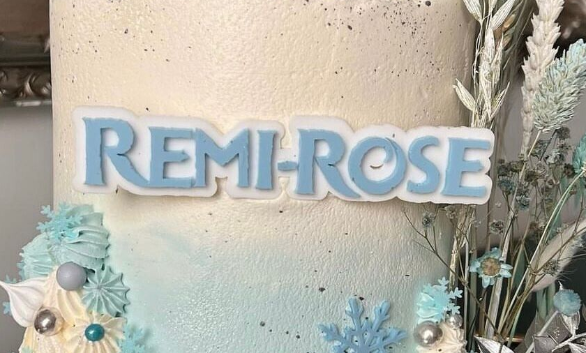 Personalised Frozen Cake Topper Acrylic Nameplate | eBay UK