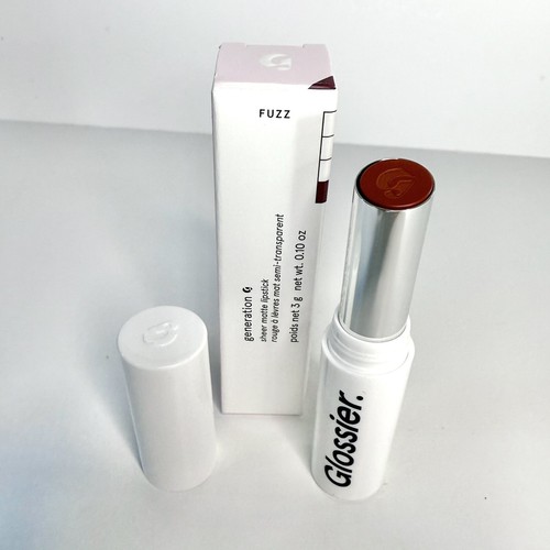 Glossier Generation G Sheer Matte Lipstick FUZZ - Full Size Boxed | eBay