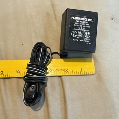 Plantronics 29527-01 Power Supply Adapter Output DC 12V 300mA Transformer | eBay
