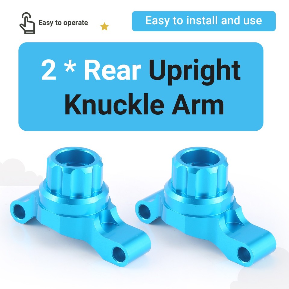 4Pcs Metal Front and Rear Upright Knuckle Arms Steering Knuckle Set for ...