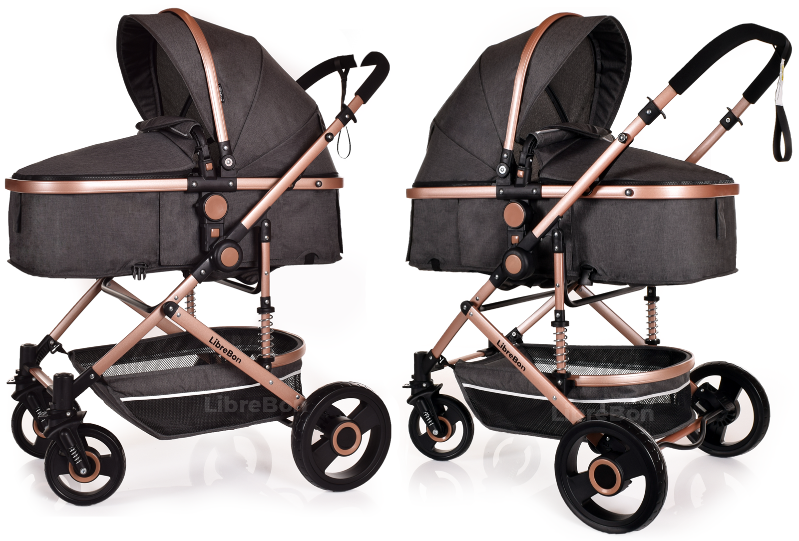 Baby Buggy Pram Car Seat Included 3 in 1 Travel System Pushchair ...