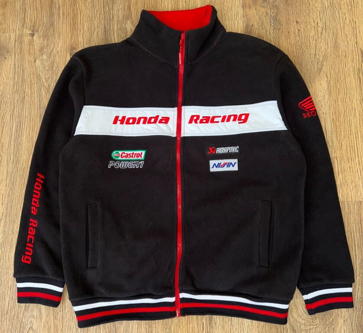 Honda Racing HRC Castrol mens Motorsport Fleece Zip S… - Gem