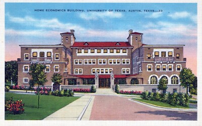 Austin Texas University of Texas Home Economics Building Postcard | eBay
