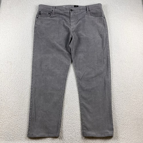 Adriano Goldschmied Pants Mens 42x34 Gray Corduroy Tellis Slim Classic ...