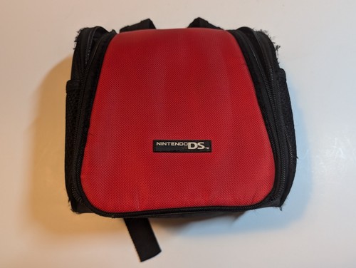 Nintendo DS Carrying Case Zipper Mini Backpack Black & Red | eBay