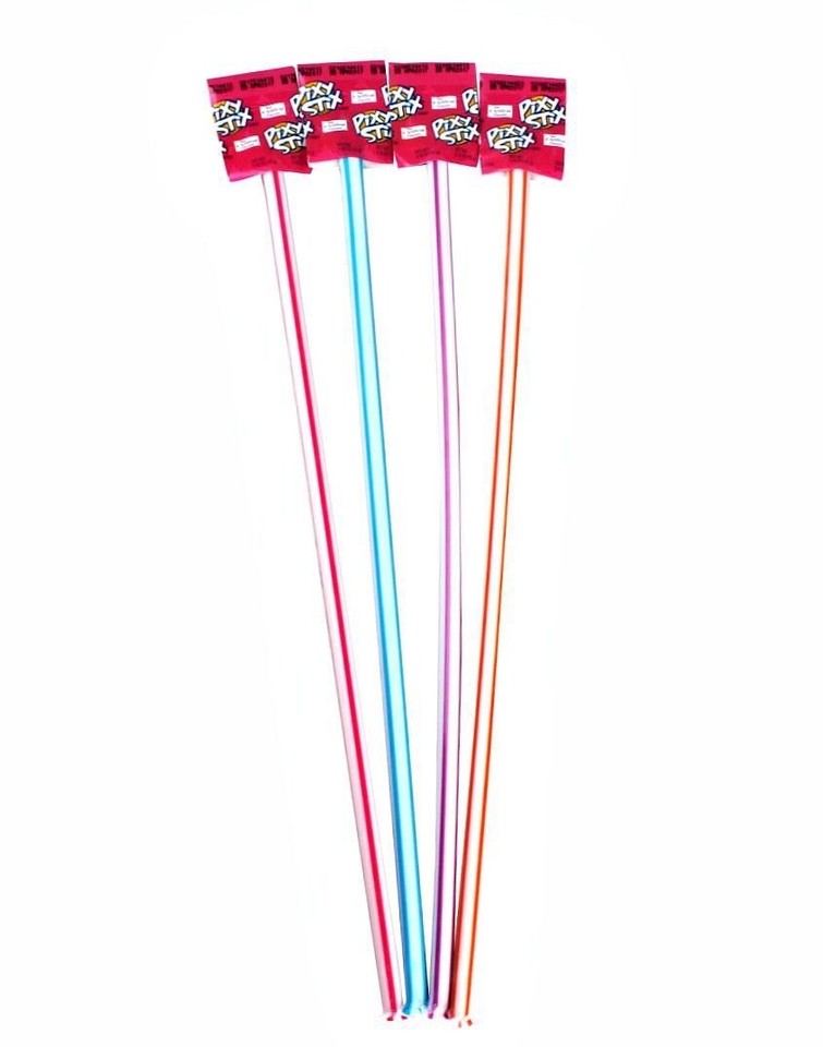 Pixy Stix Candy Filled Fun Straws 0.42 Ounce Sold by Single Straw 4 ...