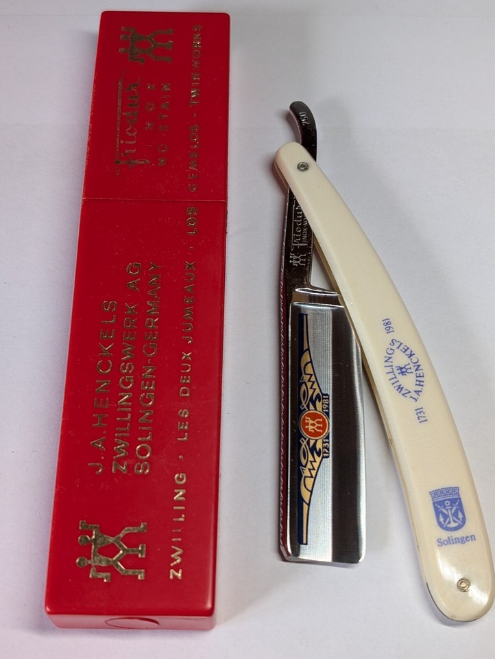 Straight razor J.A. Henckels Friodur 1731-1981 anniversary razor 250 ...