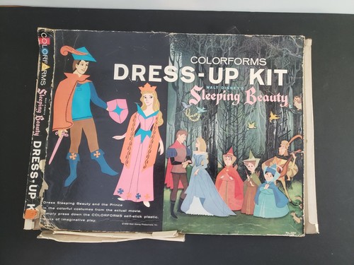 Walt Disney's Sleeping Beauty 1959 Colorforms Dress-Up Kit Incomplete ...