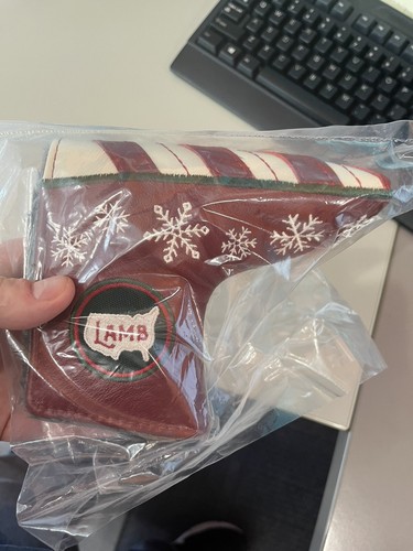 Lambcrafted Tyson Lamb Candy Cane Christmas Putter Head Cover Brand New ...