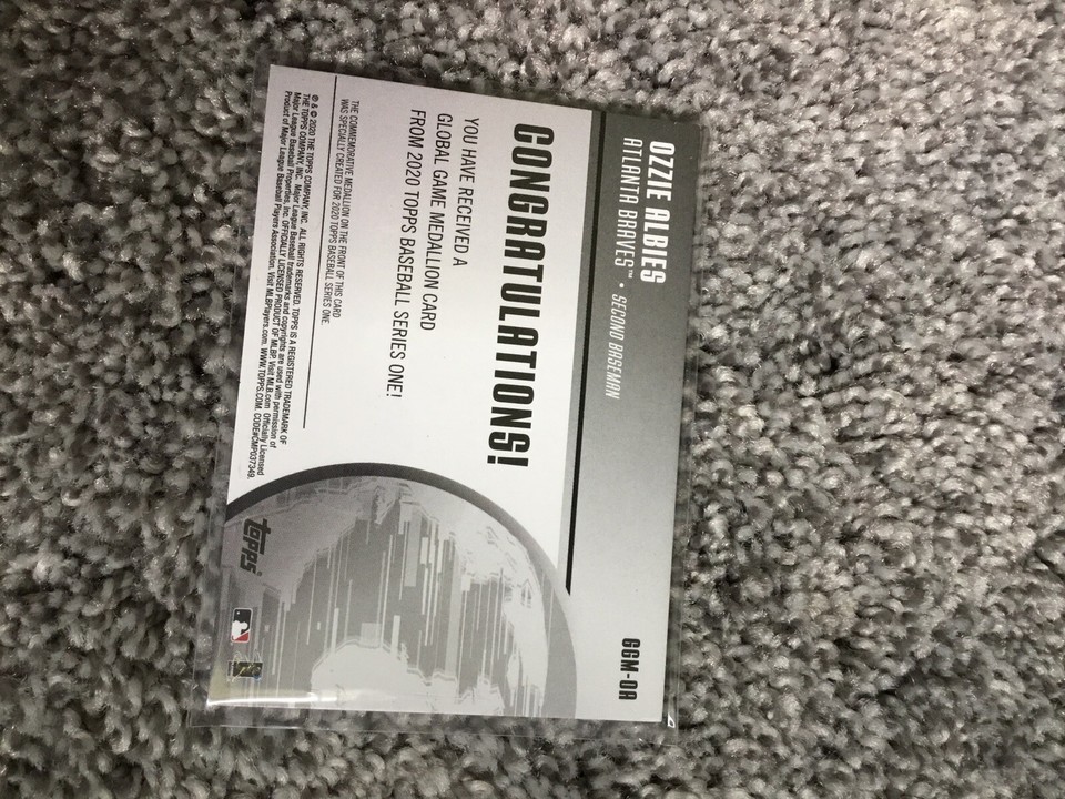 2020 Topps Series 1 Ozzie Albies Medallion Baseball Card | eBay